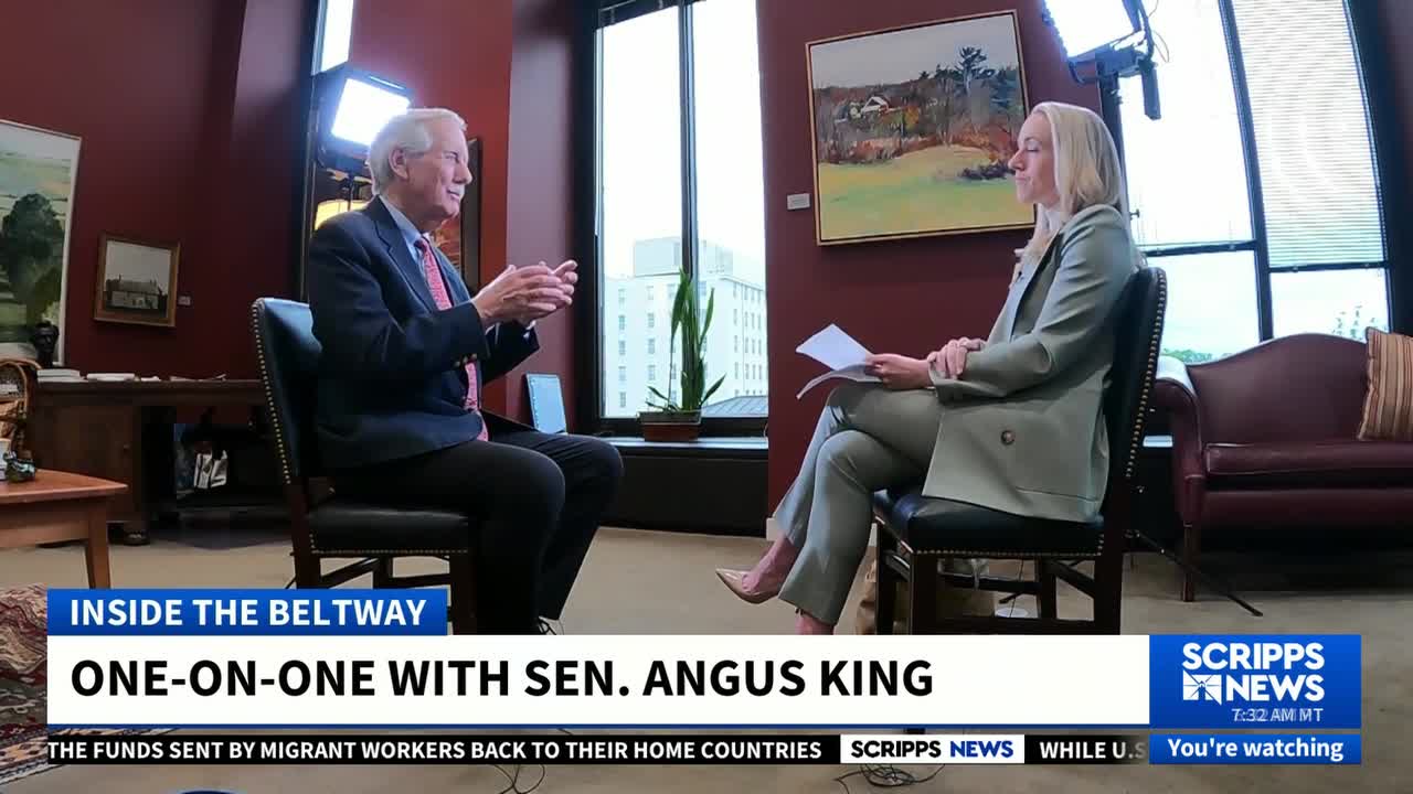Sen. Angus King tells Scripps News that US is facing a Constitutional ...