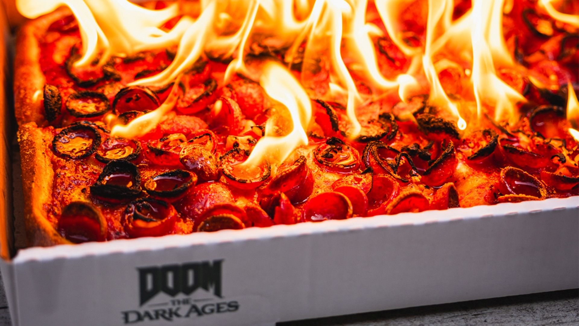This exclusive DOOM: The Dark Ages skin comes with a Hellfire Pepperoni ...