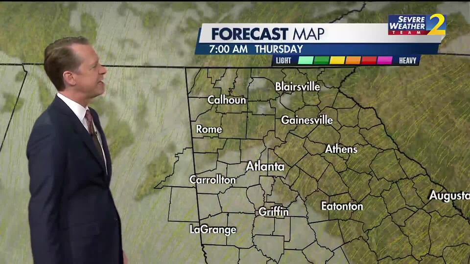 Stray shower, storm possible Wednesday evening