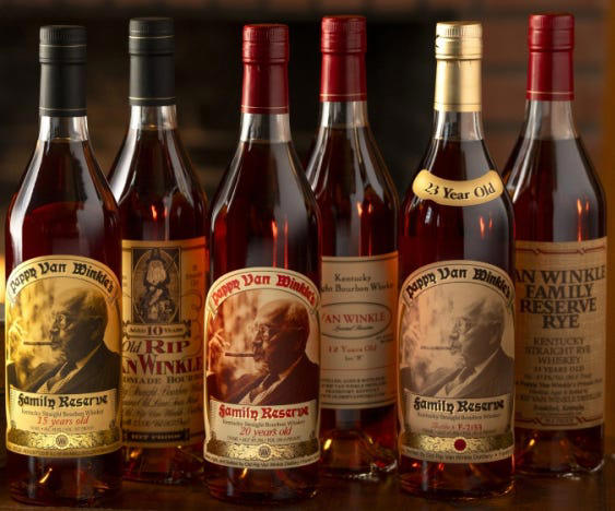 Six-bottle Old Rip & Pappy Van Winkle set worth over $11K being raffled ...