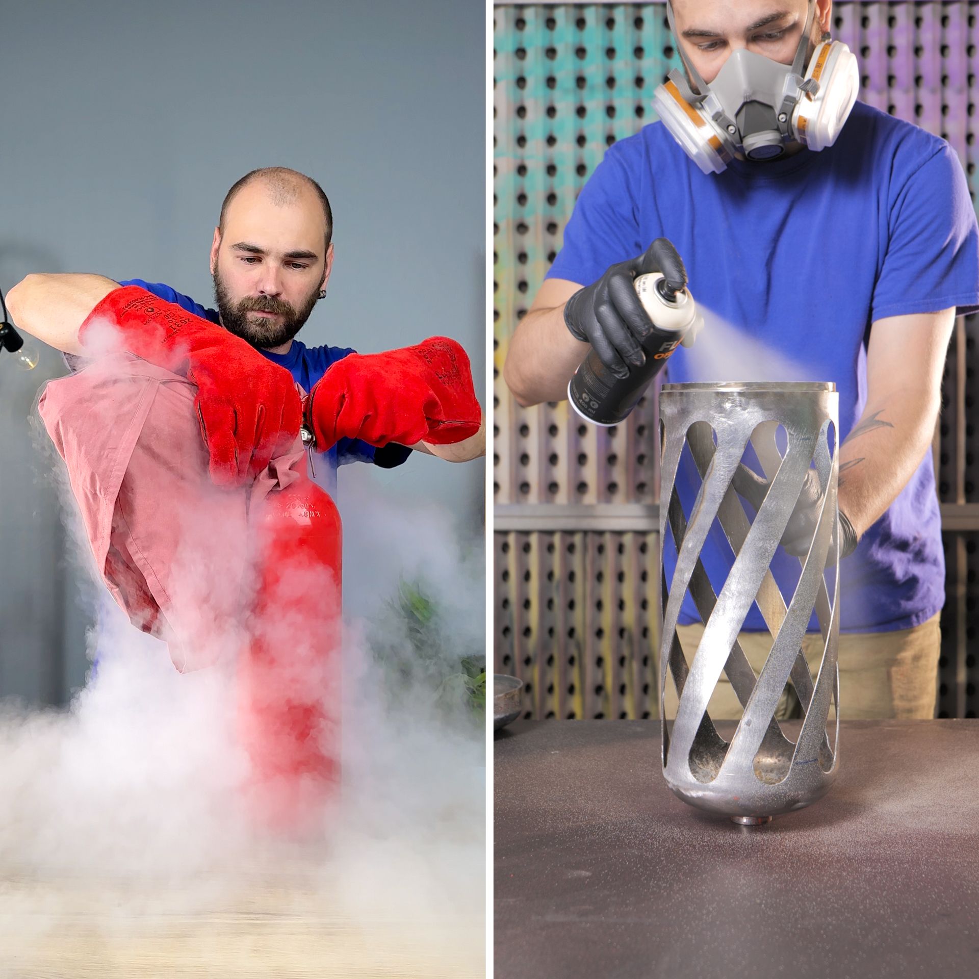 Amazing Decor! He recycled ♻️ a Fire Extinguisher into a Spectacular ...