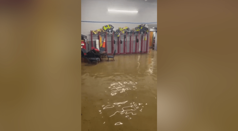 Flash flooding forces evacuation of elementary school, fire station in ...