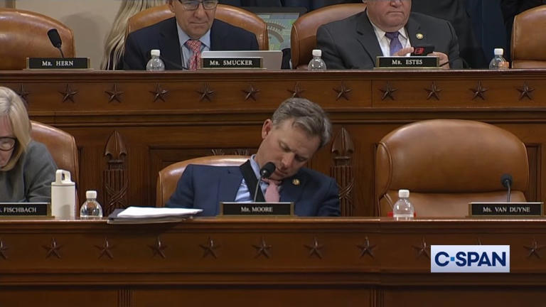 Reps. Blake Moore, Debbie Dingell, Jan Schakowsky doze off during ...