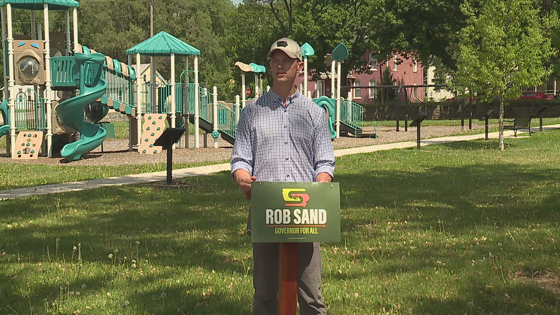 Iowa Auditor Rob Sand visits Davenport after launching campaign for ...
