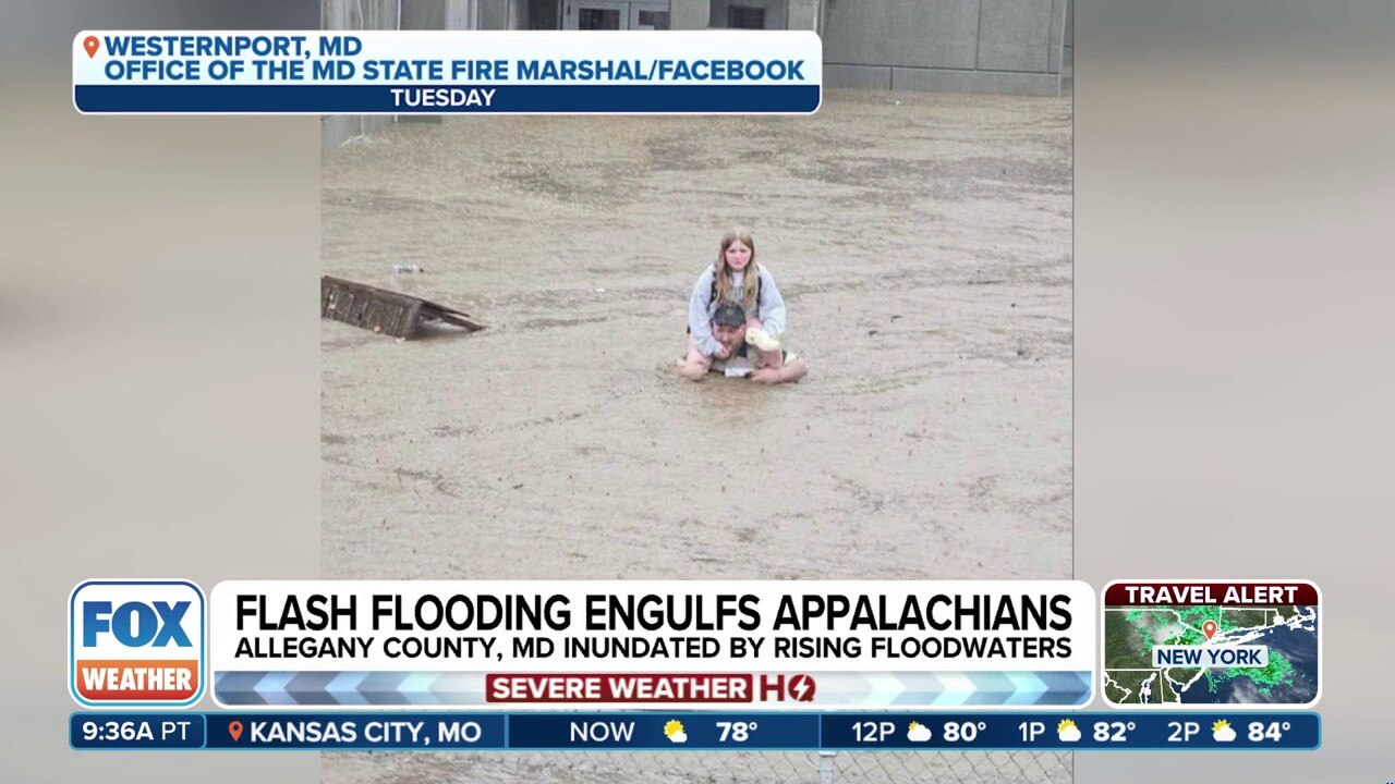 Trapped students, staff rescued from flooded schools in Western Maryland