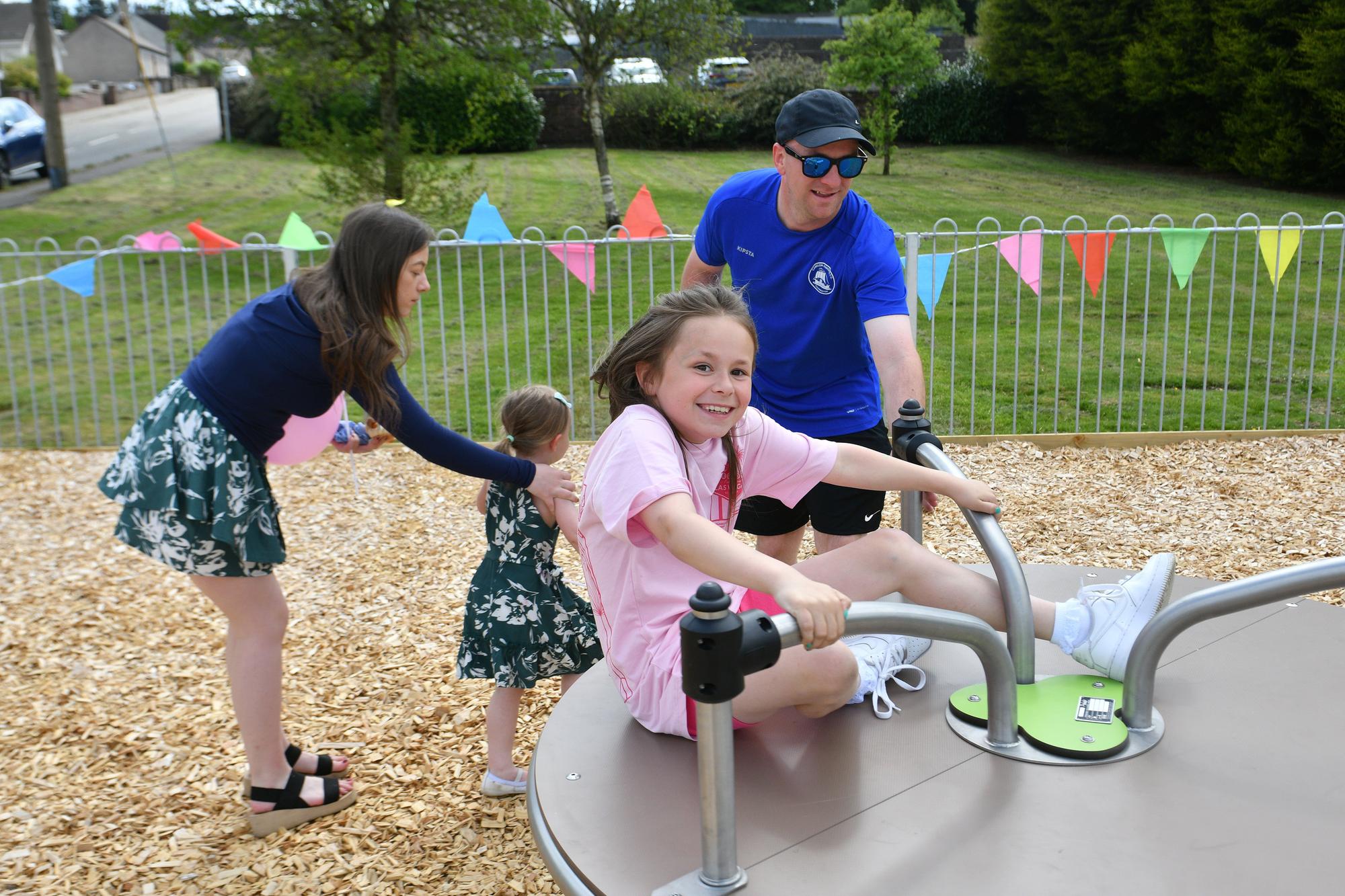In Pictures: Rock snake takes up residence in Falkirk village park