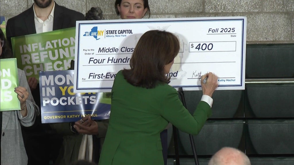 New York to send out inflation refund checks this fall, Hochul says ...