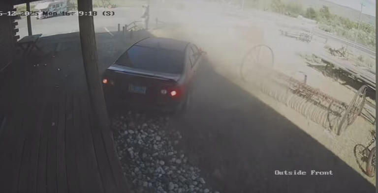 Car crashes into Chocolate Nugget Candy Factory