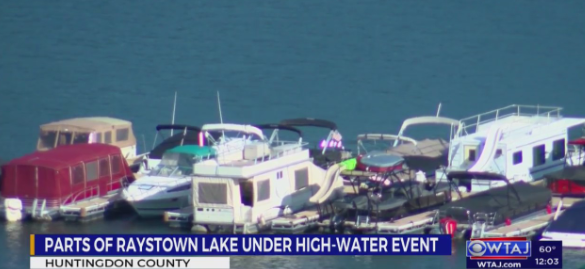 Raystown Lake water levels rise as U.S. Army Corps opens spillway and ...