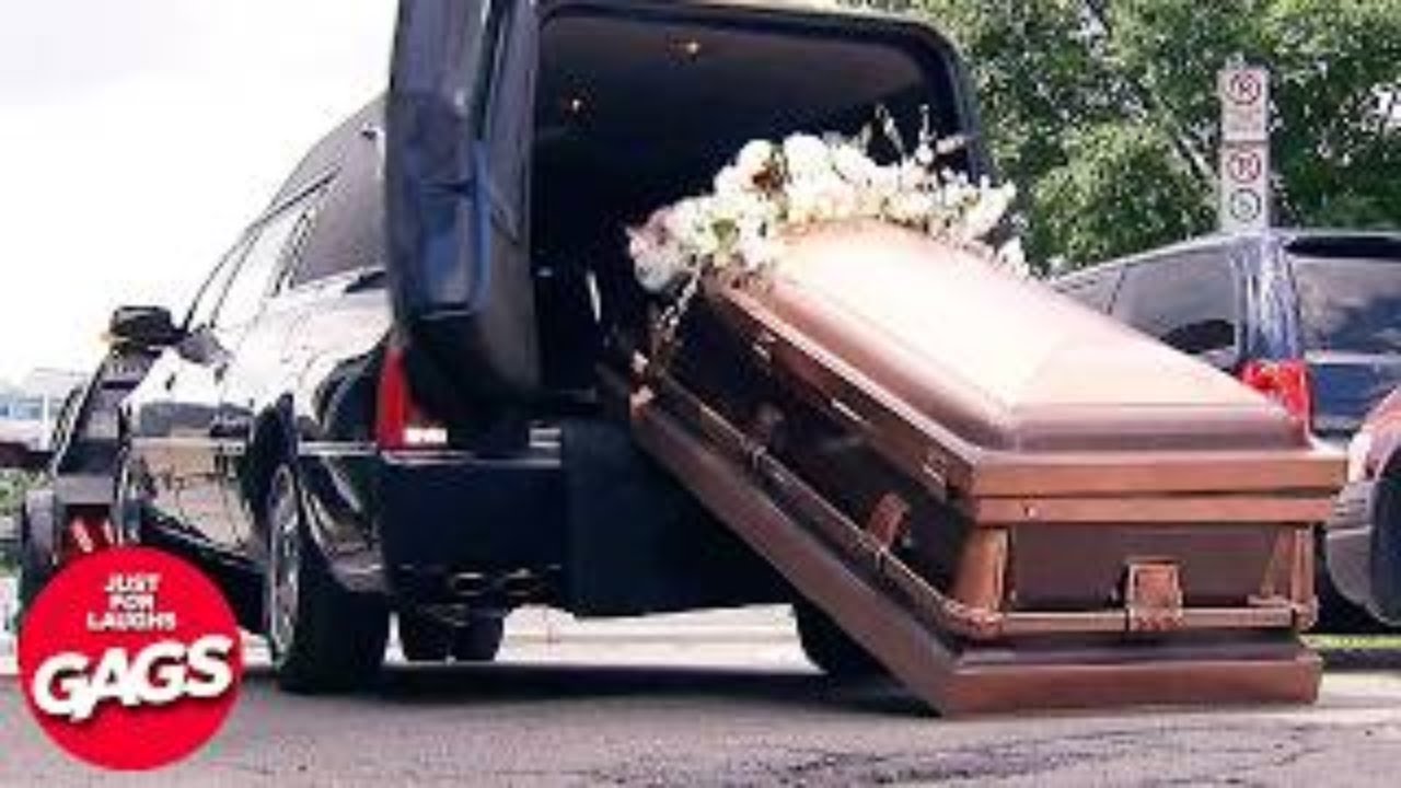 Casket Falls Out Of The Car 🚘 | Just For Laughs Gags