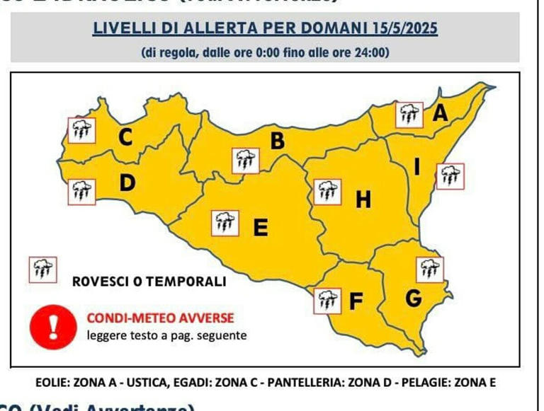 Il vortice Ines si abbatte sull'Italia, allerta meteo arancione e gialla in diverse Regioni ...