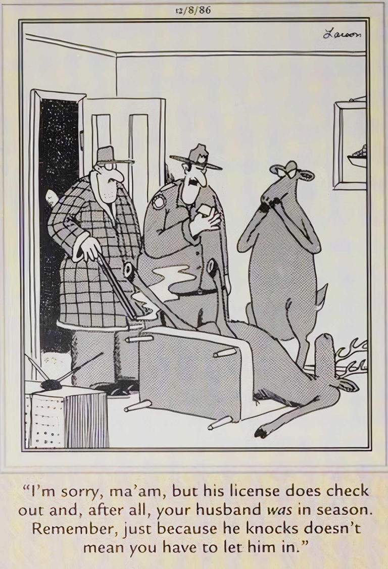 Far Side Cartoons Deer Hunting