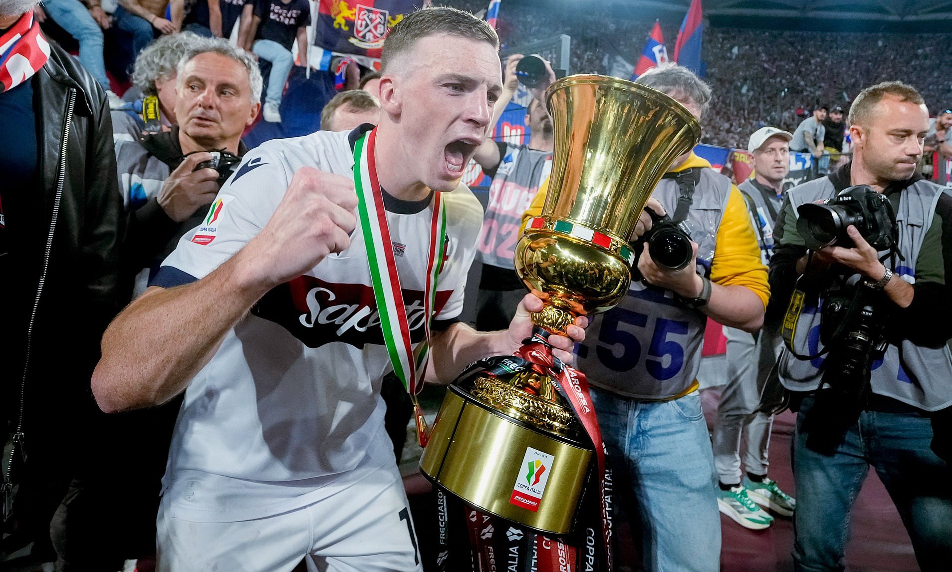 Joy for Lewis Ferguson as Scotland midfielder skippers Bologna to their ...