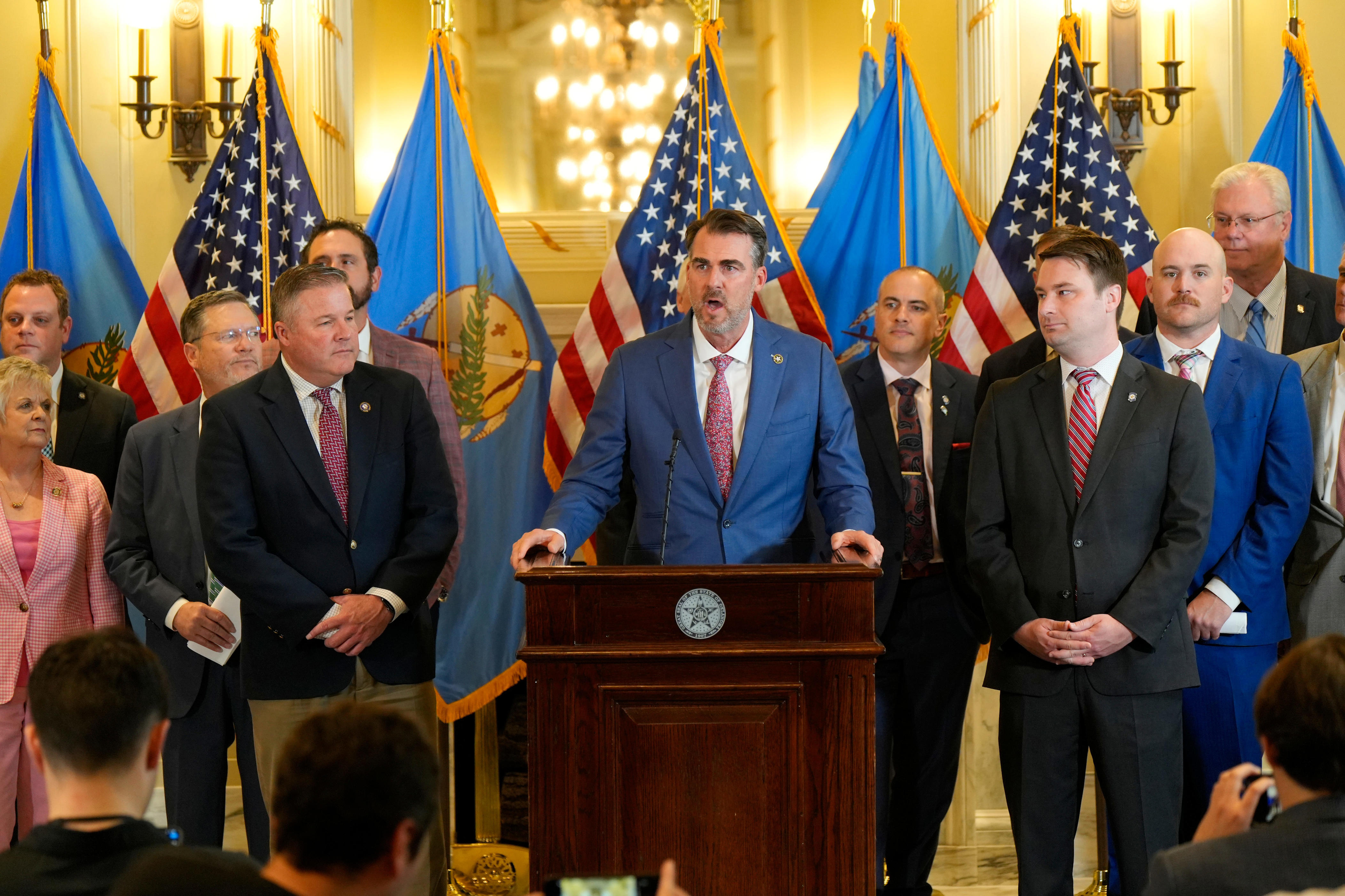 Gov. Stitt, legislative leaders announce budget deal including tax cuts ...