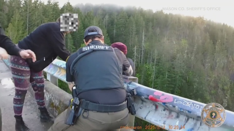 Deputies praised for lifesaving talk with fugitive under Mason County ...