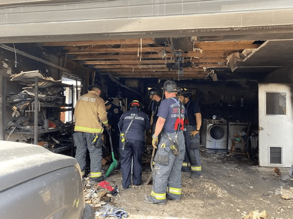 Woodland Fire quickly contains garage blaze sparked by lithium-ion battery