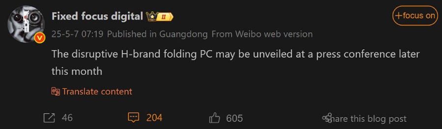 Huawei teases its first foldable PC, leak reveals RAM, storage, and ...