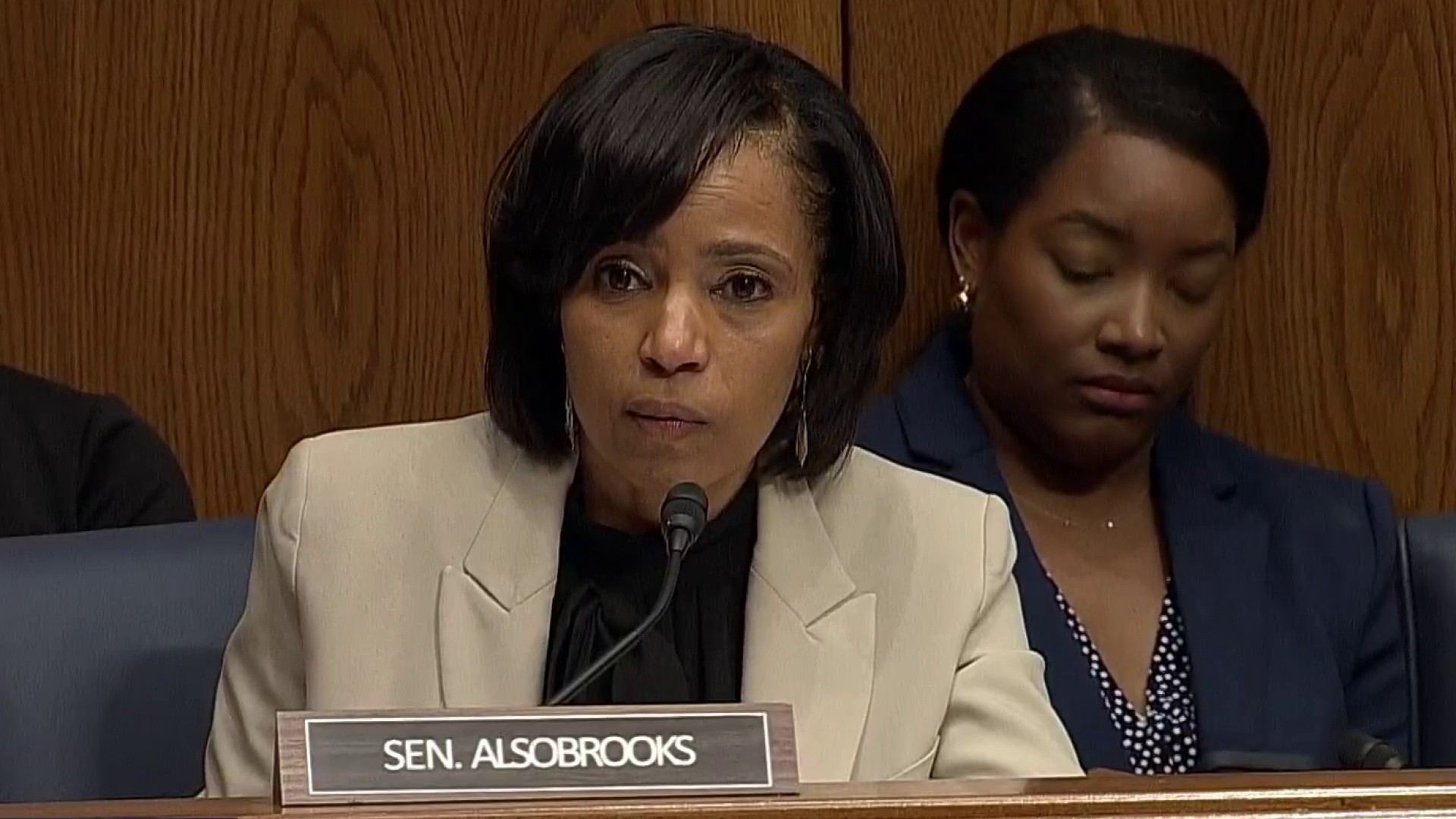 Dem Senator Alsobrooks explains to RFK Jr. his own aunt's legacy during ...