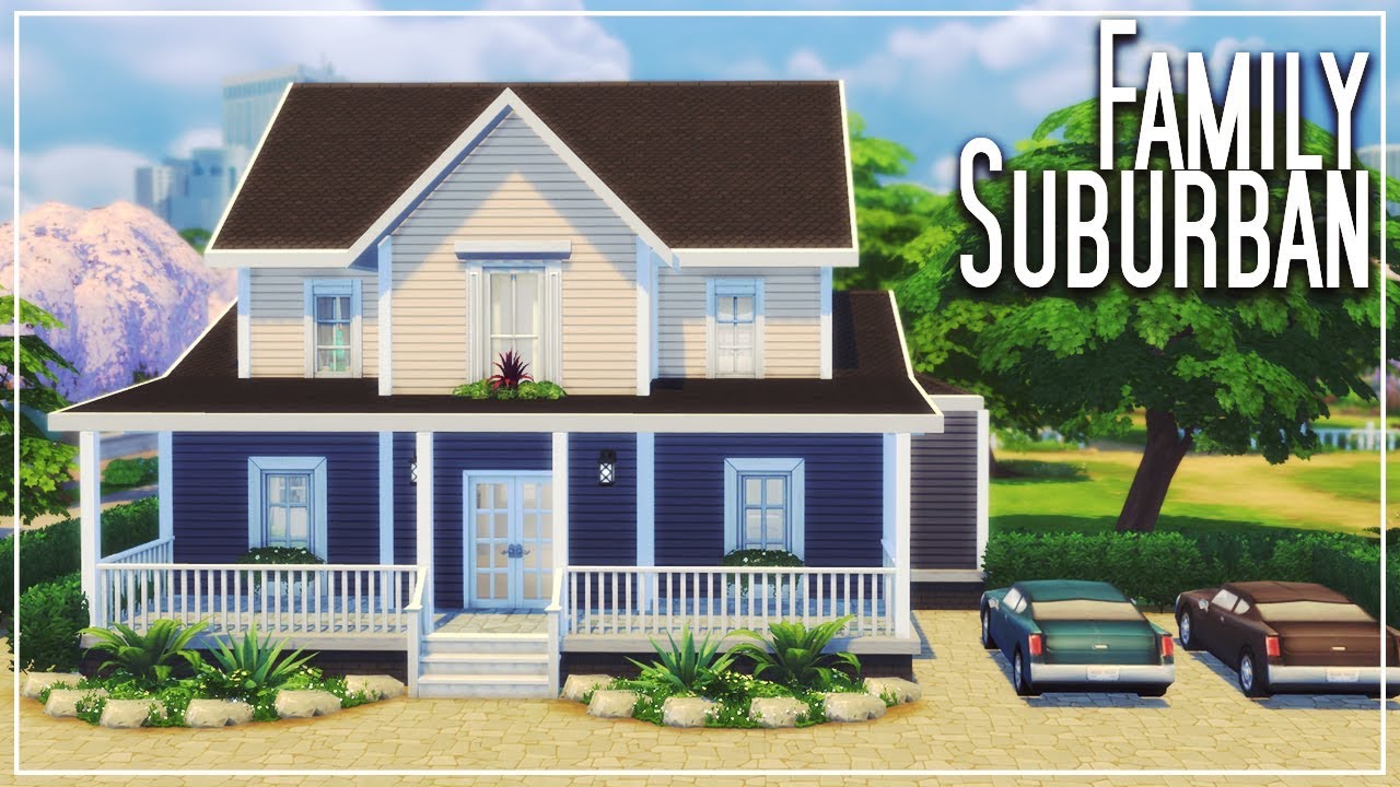Speed Building a Sims 4 Family Suburban Home