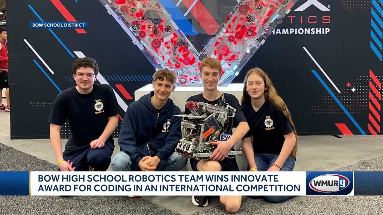 Bow High School robotics team wins Innovate Award at VEX ﻿Robotics V5RC ...