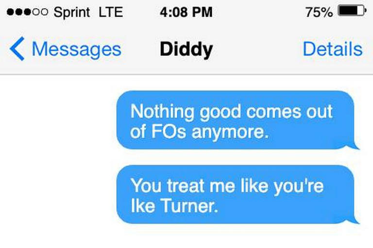 P Diddy's sick 'freak off texts' to ex-girlfriend Cassie Ventura shown in court