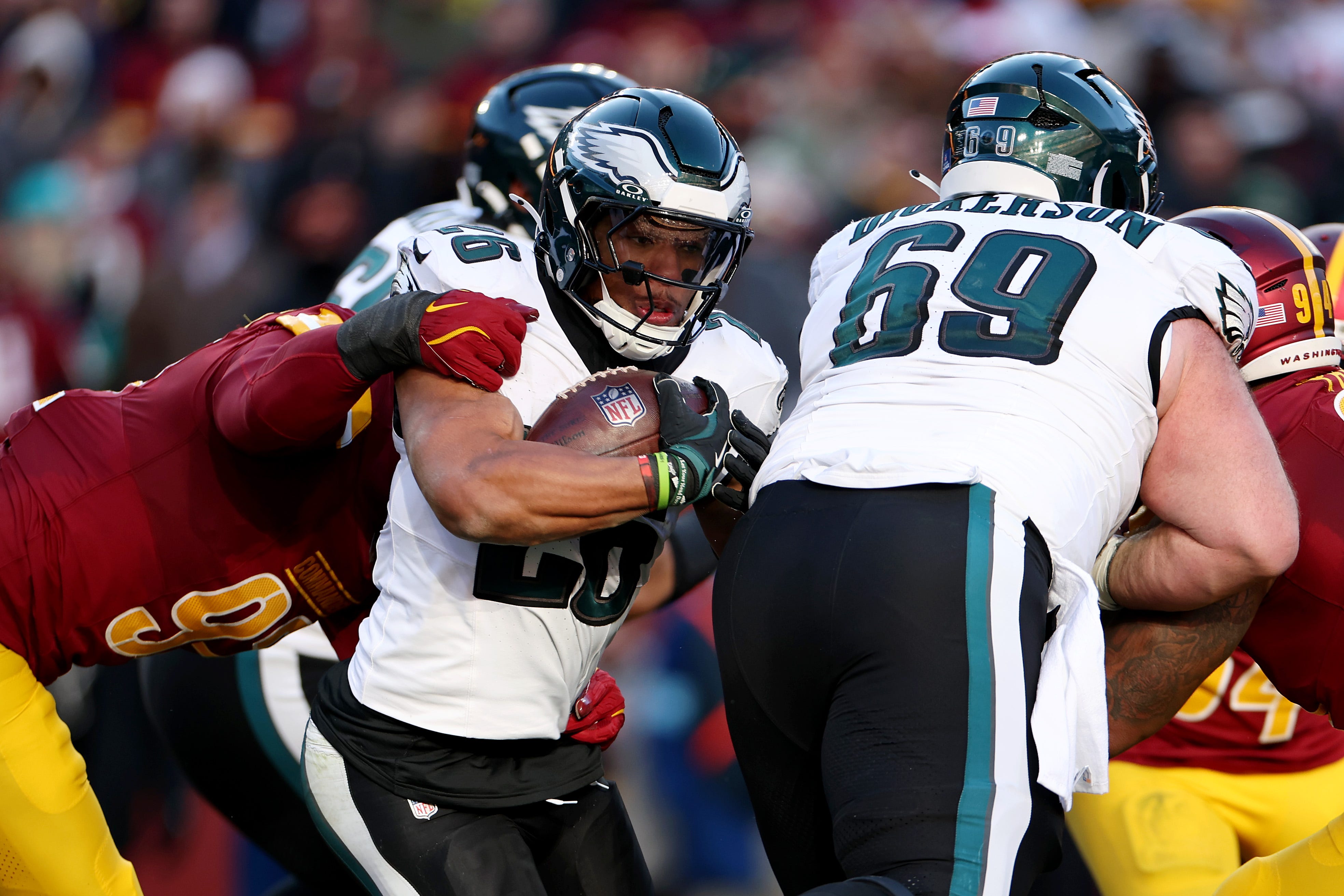 Eagles vs Commanders live updates. Dallas Goedert TD ties team record