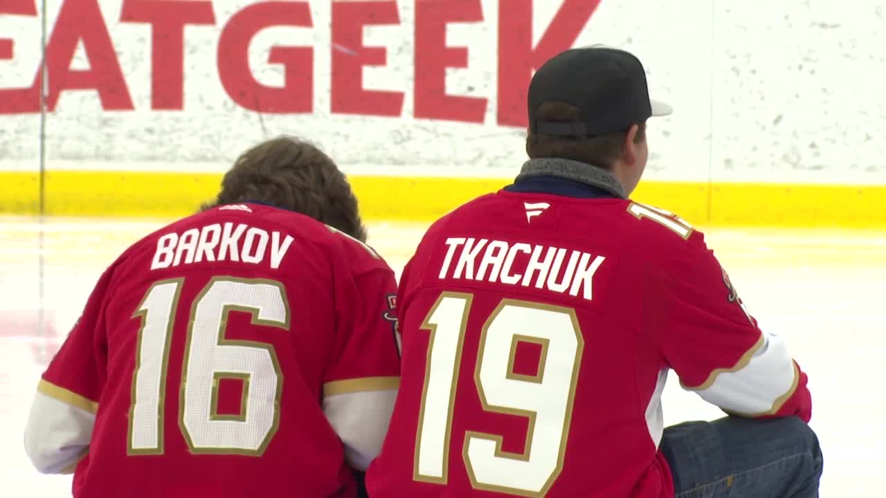 Panthers fans pack the IcePlex, cheering on the Cats during game 5 in ...