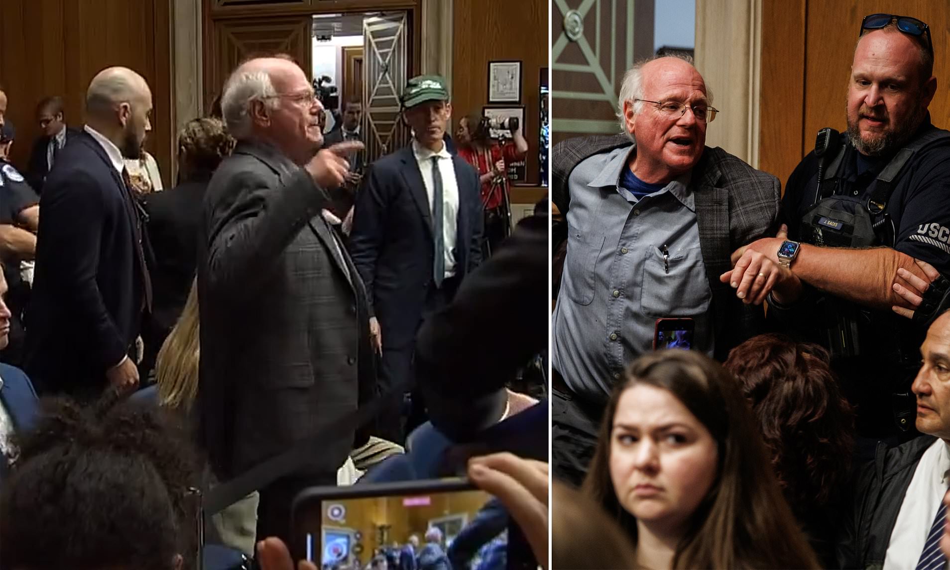 Wild moment ultra-woke Ben & Jerry's co-founder is dragged out of RFK ...