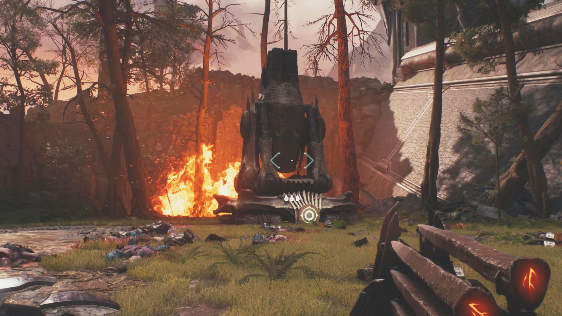 Doom: The Dark Ages artillery cannon locations in Siege Part 1