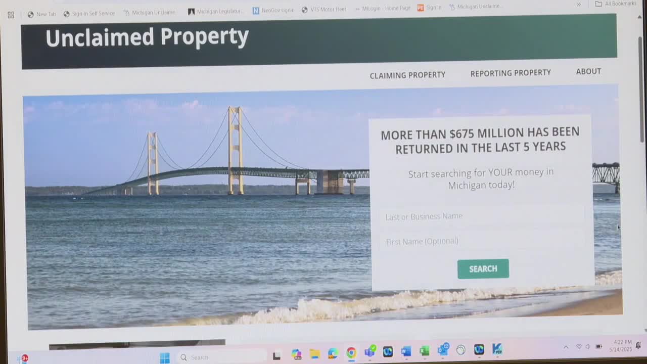 How To Search For Unclaimed Property in Michigan