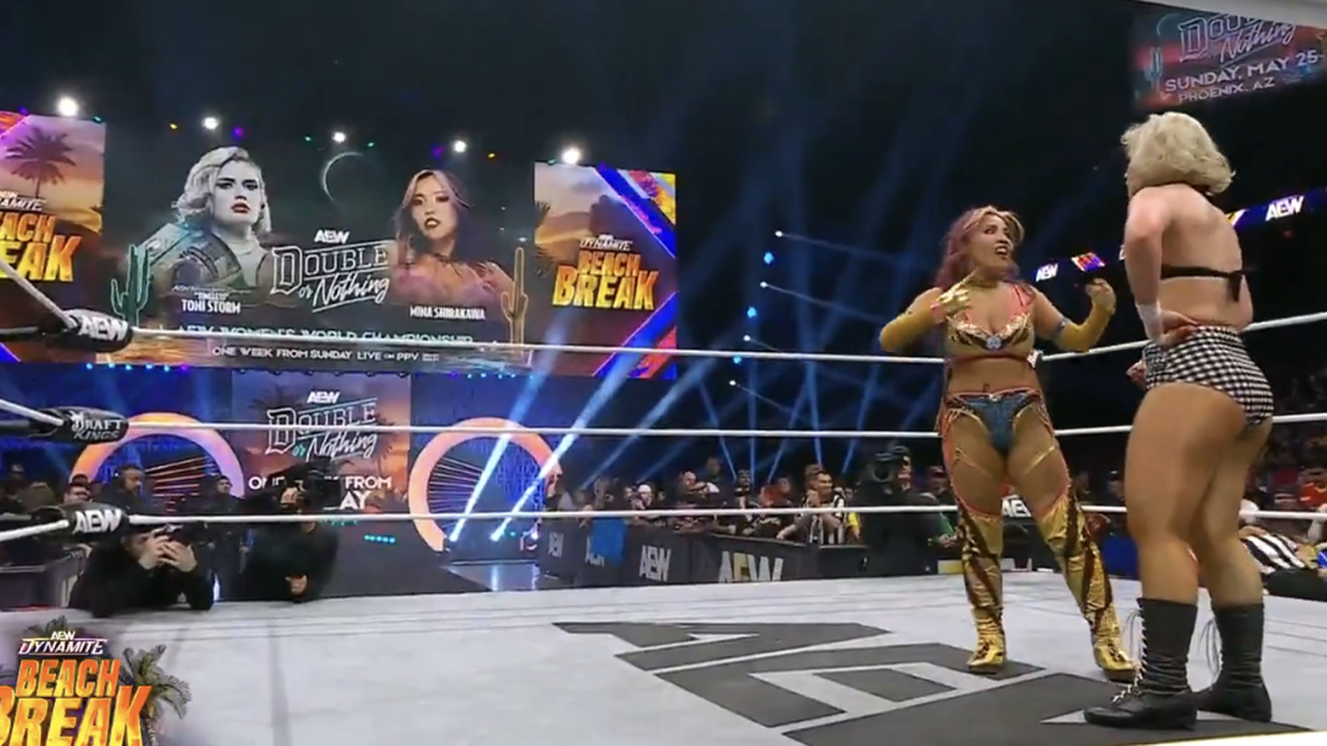 In her first match since signing with AEW, Mina Shirakawa pins Toni Storm