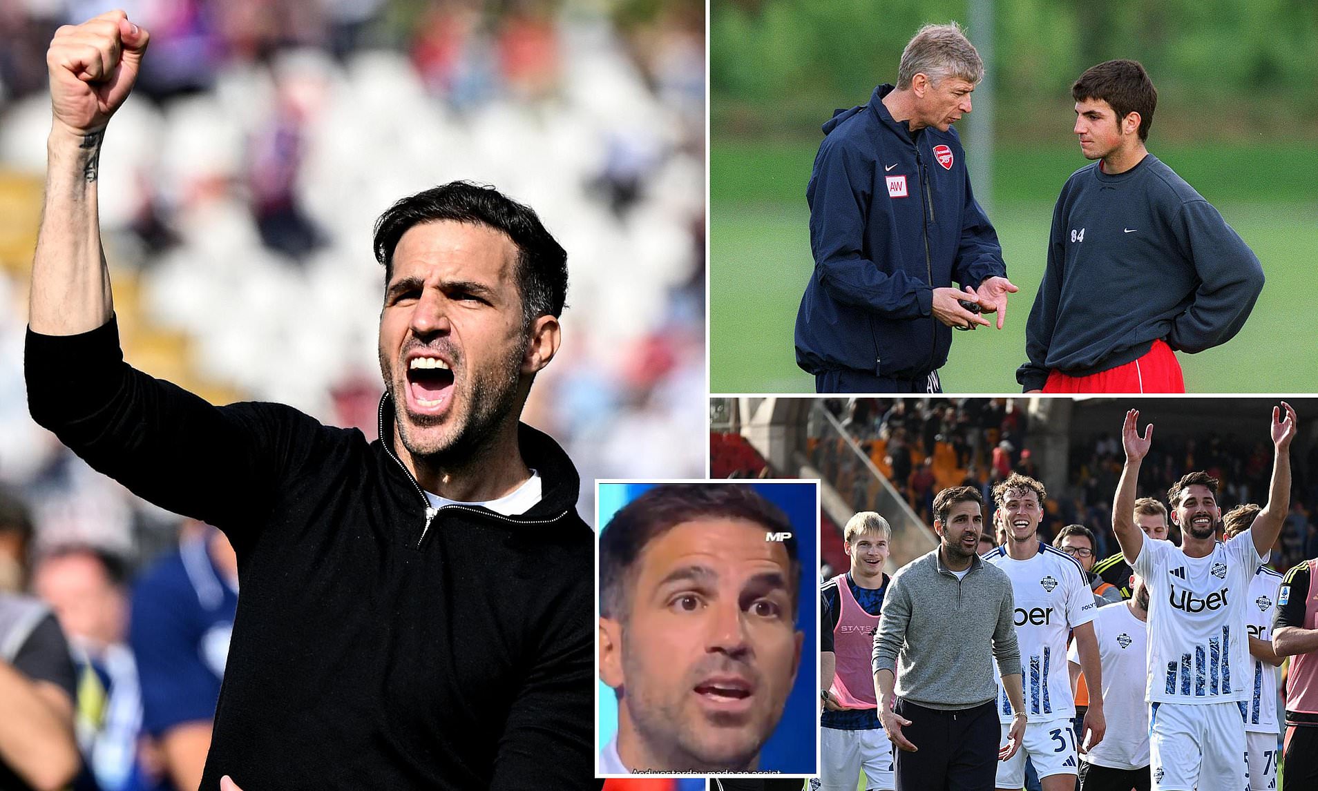 Fans hail Cesc Fabregas after Como boss' coaching masterclass during ...