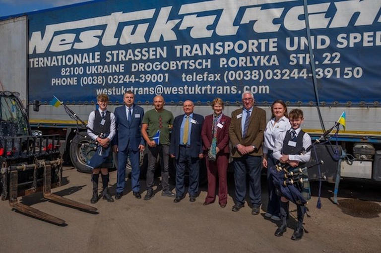 Big send off as 100th aid lorry leaves Perthshire for Ukraine