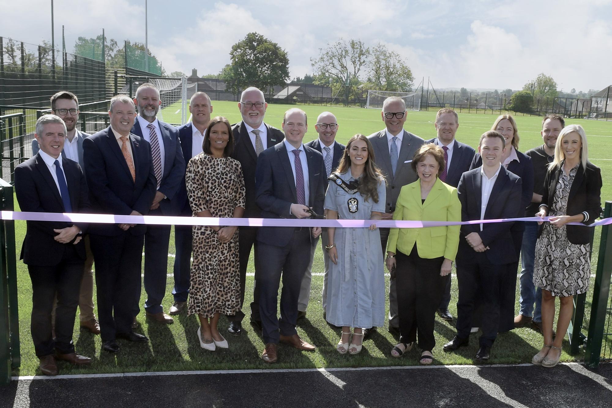 Official opening of £1.8m pitch and pavilion at Banbridge High School