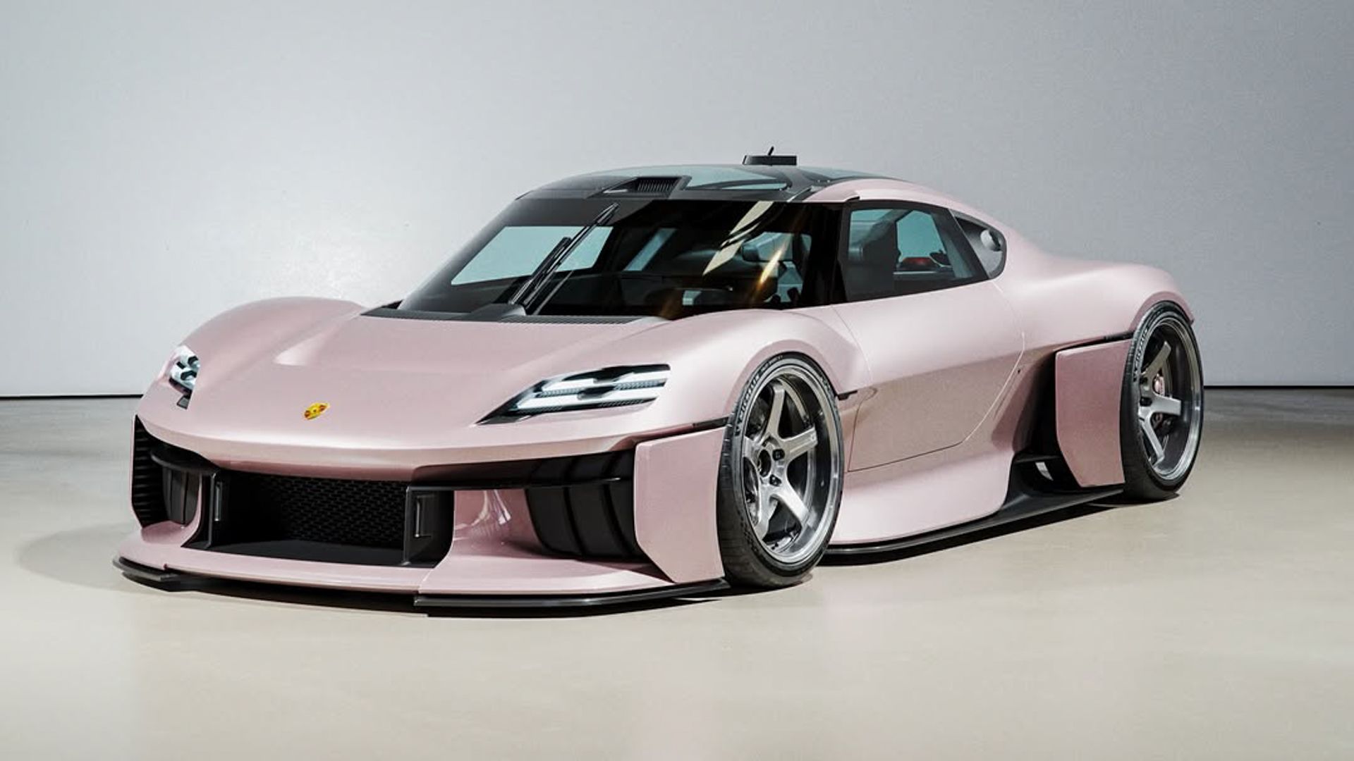 Porsche Mission R Rendered As A Road-Going Race Car With JDM Style
