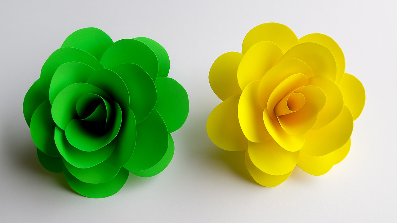 DIY Papieren Roos – Stap-voor-Stap Volledige Tutorial voor Beginners 🌹📄