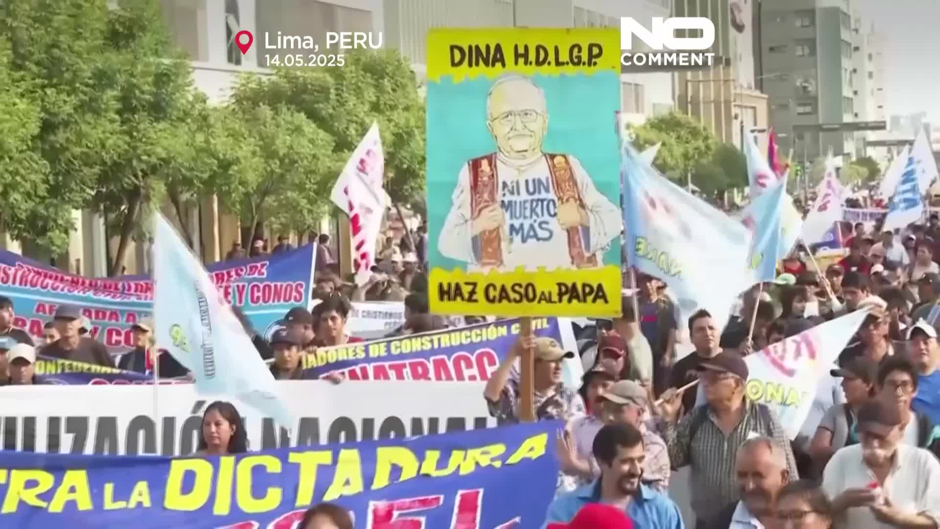 Transport workers protest in Peru as crime rates reach new highs