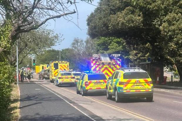 Motorcyclist fighting for life after crash in Wallisdown Road