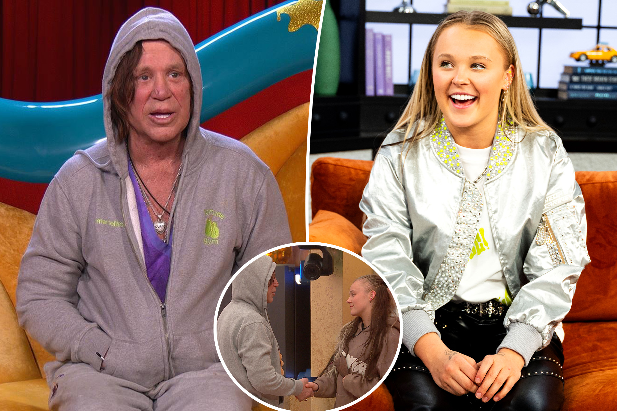 JoJo Siwa reveals unaired fight with Mickey Rourke when he was kicked ...