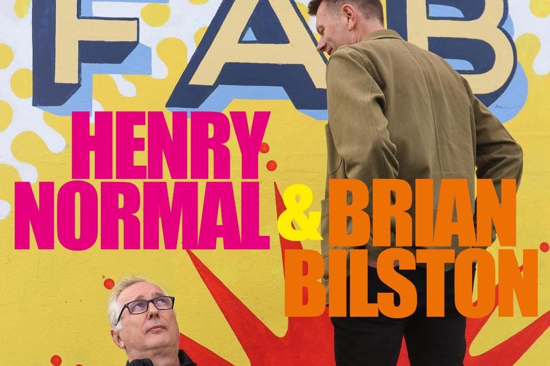Poet Henry Normal and literary sensation Brian Bilston on stage at ...