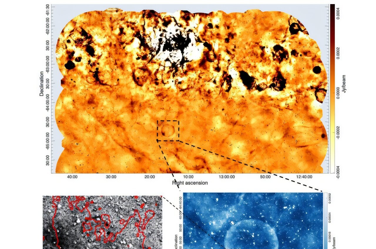 Observations detect a perfectly shaped supernova remnant