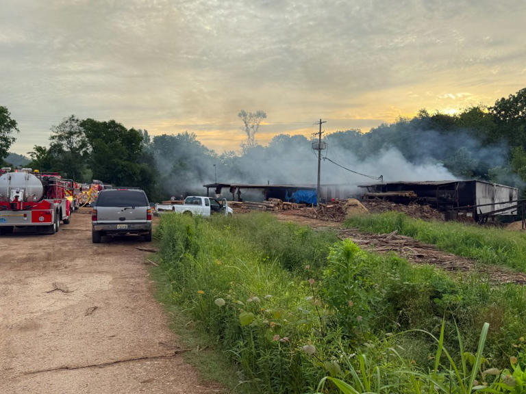 Multiple departments respond to lumber company fire in Rogersville