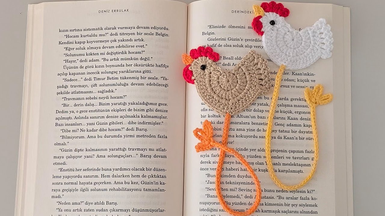 How to Crochet a Chicken Bookmark for Beginners – Fun Gift Idea