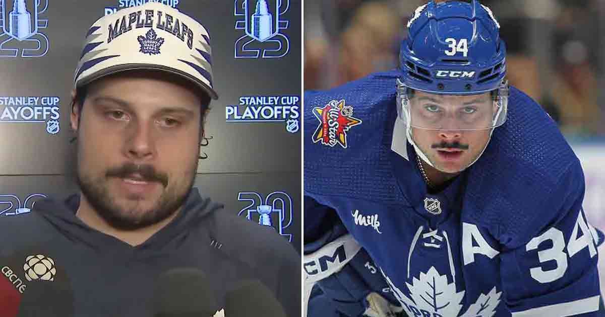 Auston Matthews shares thoughts on fans leaving