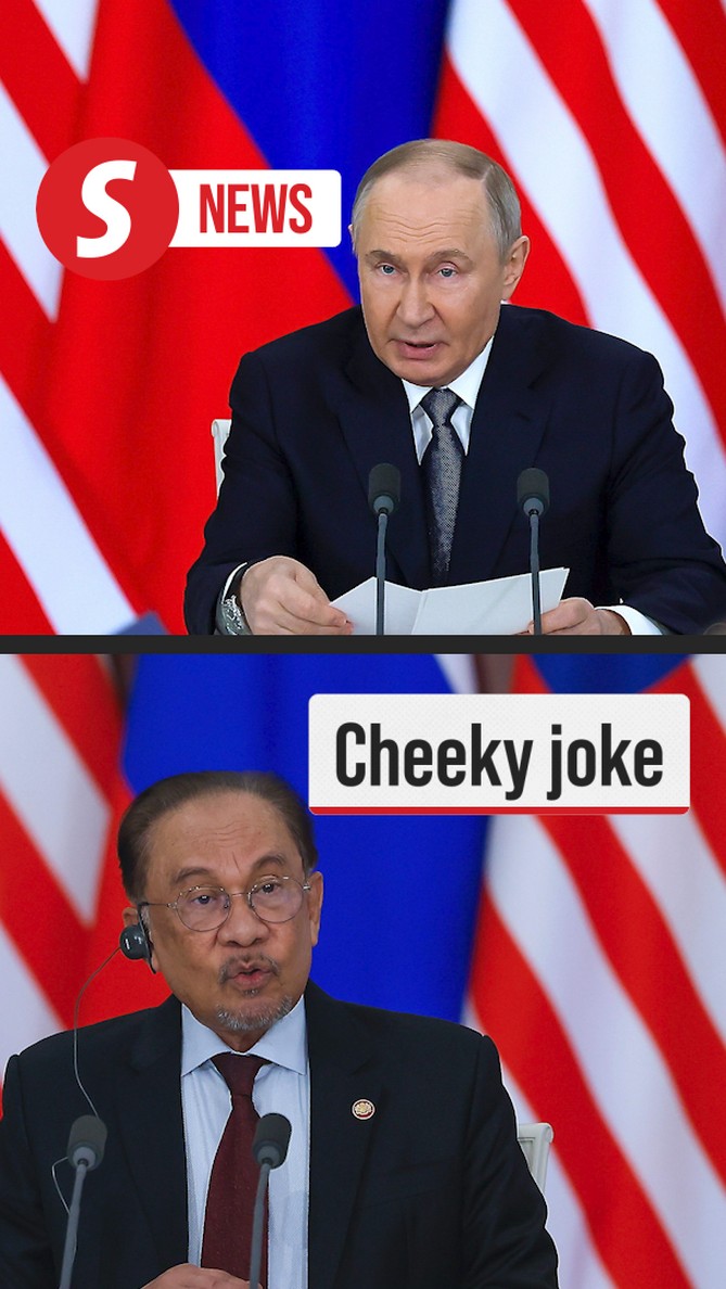 Watch now: Putin and Anwar share light moment at the Kremlin