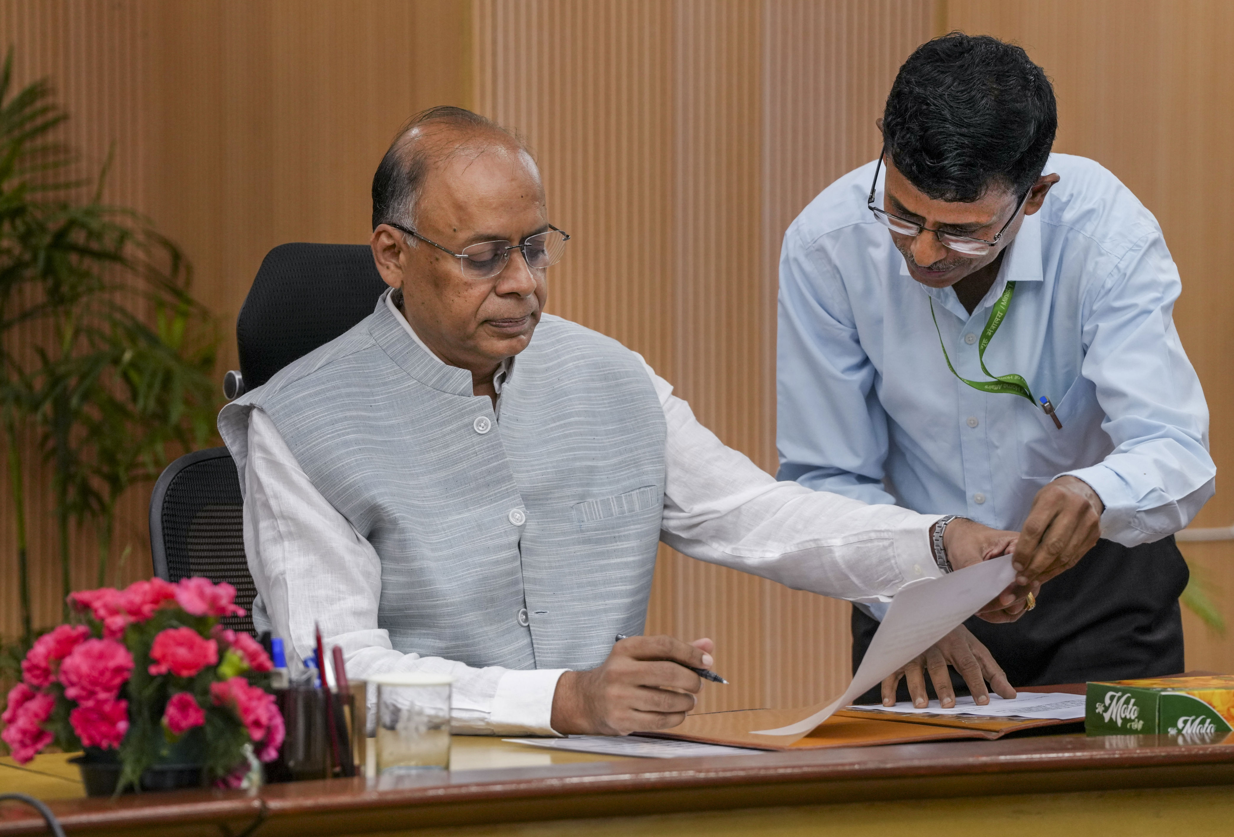 Former defence secretary Ajay Kumar takes oath as UPSC chairman