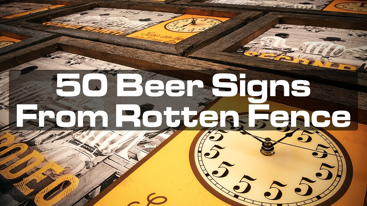 Turning old fence wood into 50 unique brewery signs