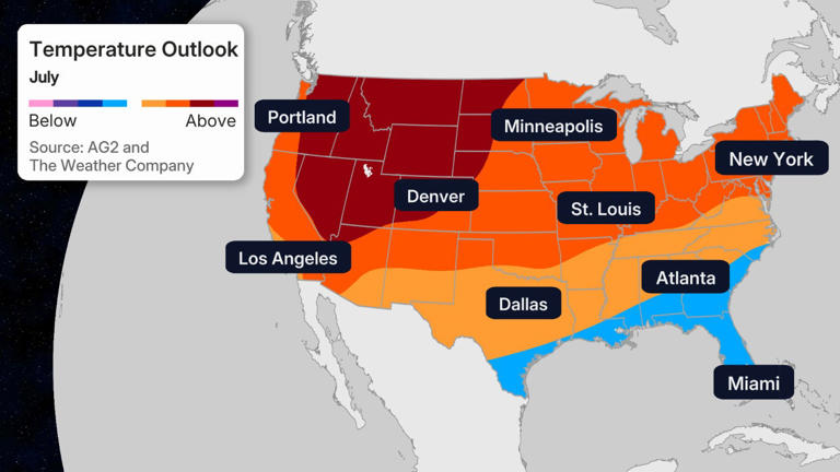 Summer Forecast Update: Hotter-Than-Average Temperatures For Much Of US, But Northwest Is Most ...