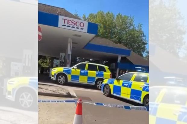 Tesco petrol station remains closed after two cars crash into building
