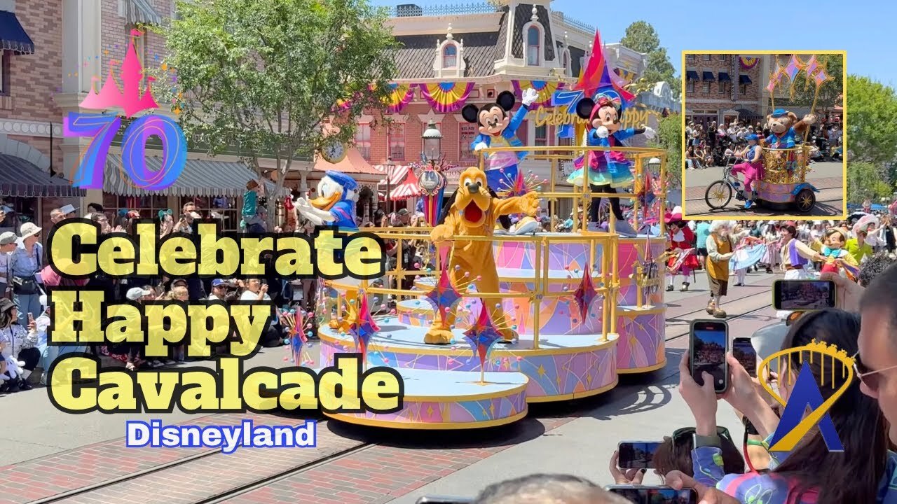 The Celebrate Happy Cavalcade for Disneyland's 70th Anniversary